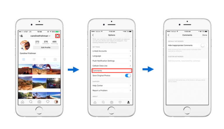 Instagram introduces new comment moderation tools | Childnet